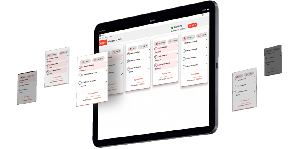 KDS- Kitchen Display System - Digirestro